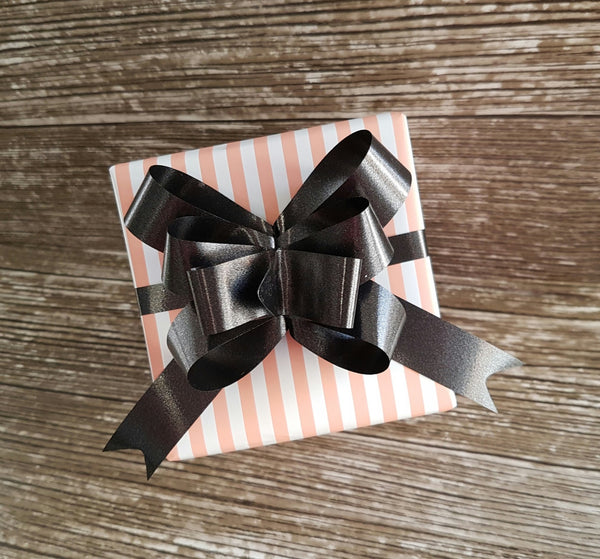 Peach Wrapping Paper-Pretty Gift Wrap Sheets-Pastel Stripe-Neutral ...